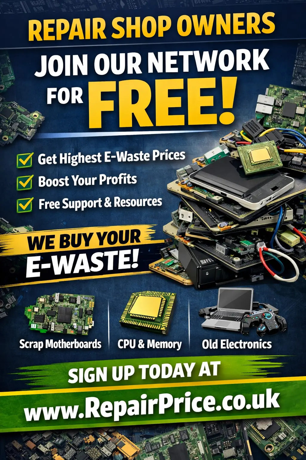 E-Waste Prices UK | Scrap Electronics Value, WEEE Recycling & Quotes